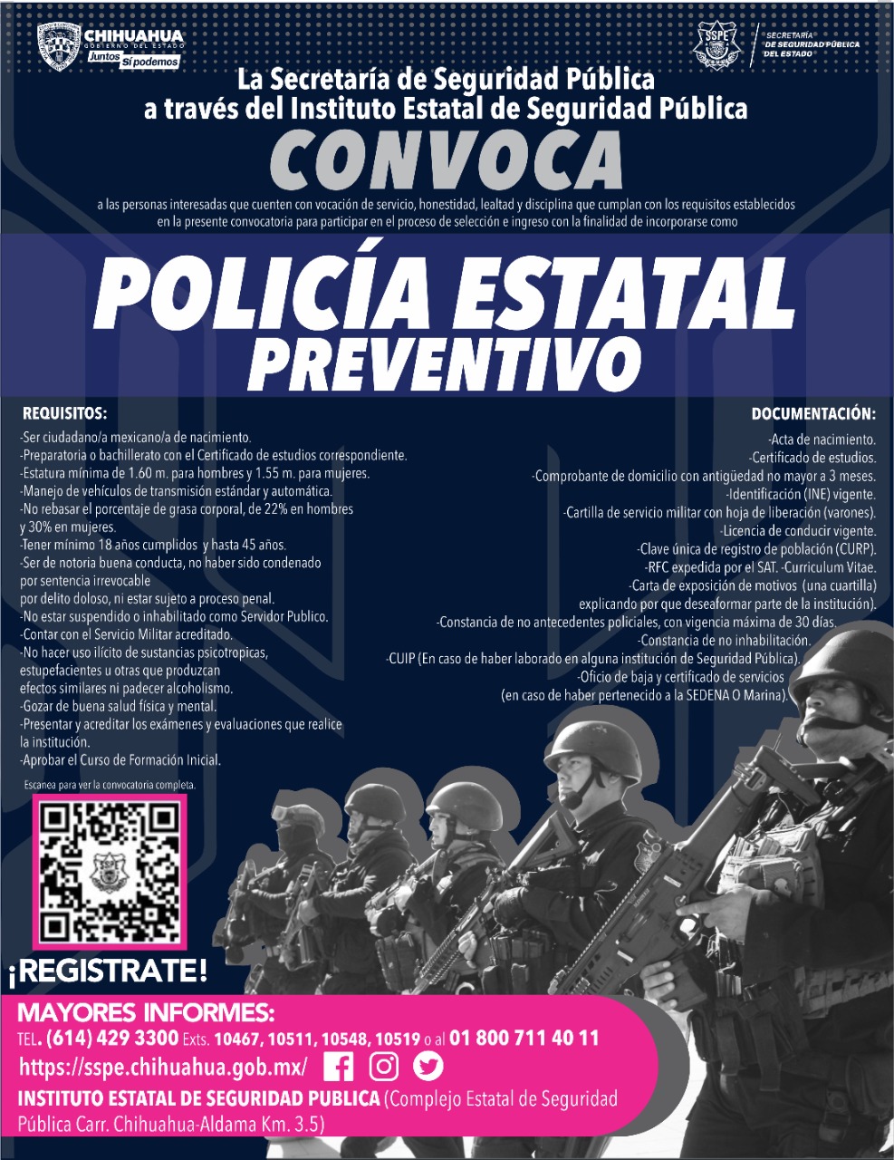 Lanza SSPE convocatoria para Policía Preventivo | Portal Gubernamental ... Lanza SSPE convocatoria para Policía Preventivo | Portal Gubernamental ...