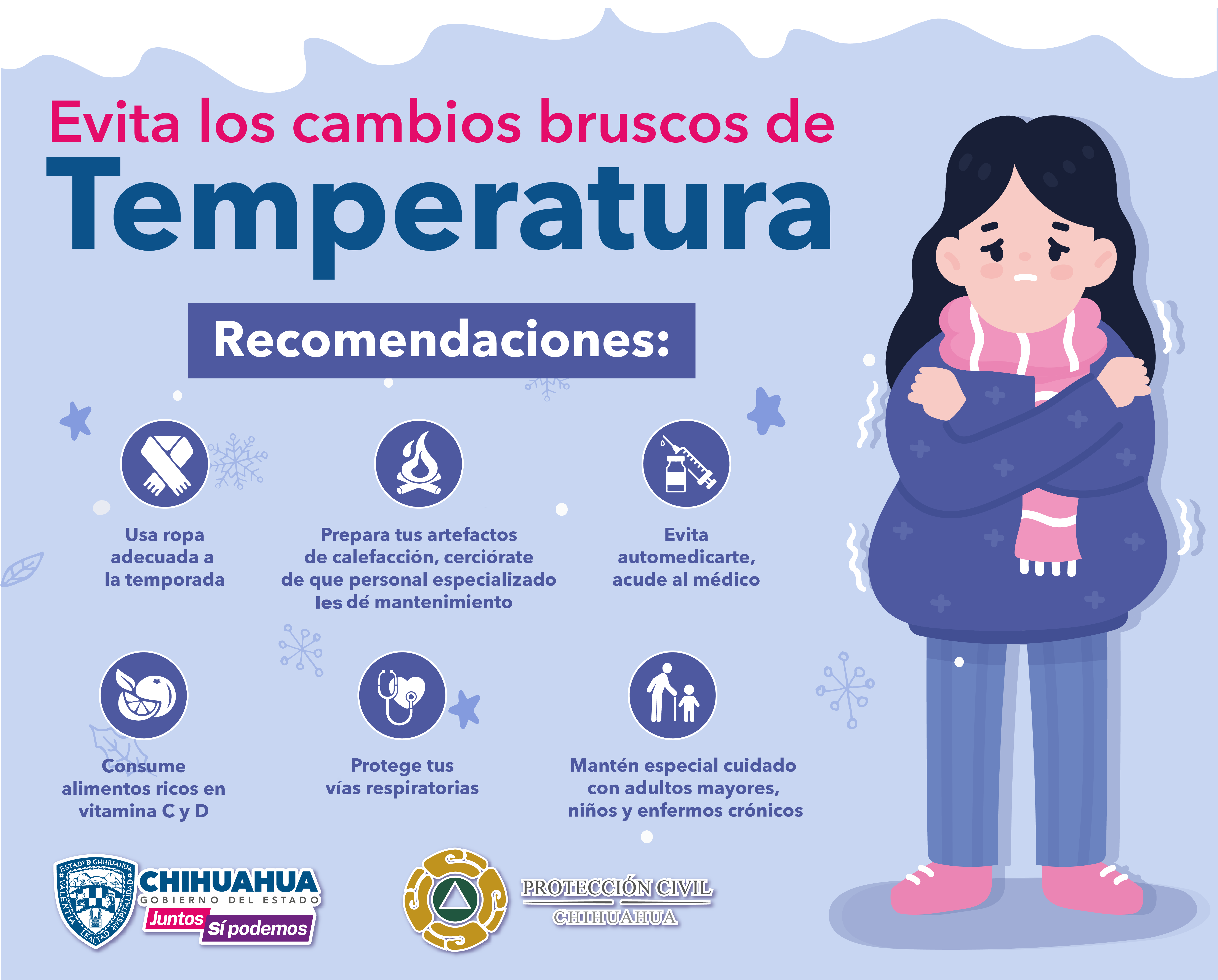 Emite Protección Civil del Estado alerta por descenso de temperaturas ...
